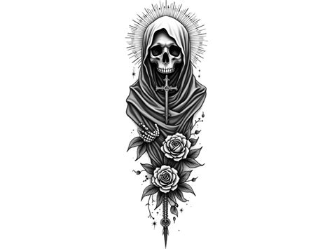 500 Best Santa Muerte Tattoo Ideas Designs And Meaning 2025