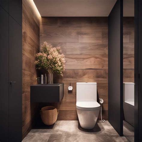 Minimalist Toilet Design 20 Ideas With Neutral Palettes Accent Walls And Glass