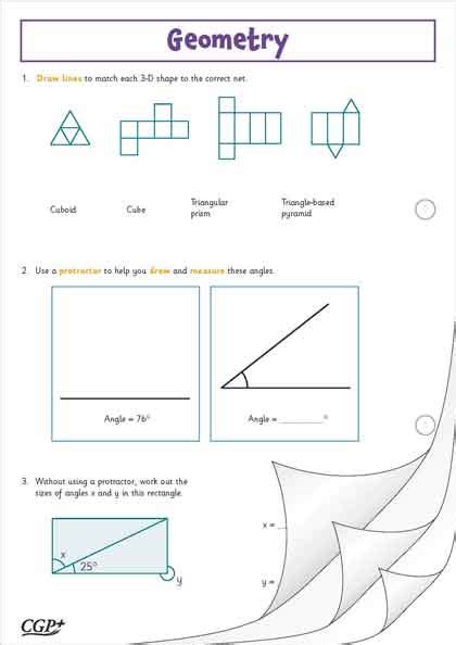 Year 4 Geometry — Maths Assessment Year 4 Cgp Plus