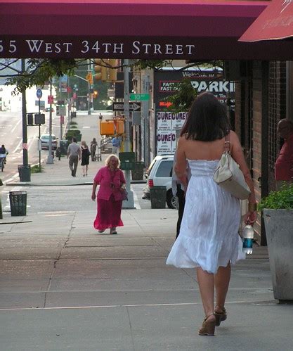 Nyc Sidewalk There Was A Whole Lot Of Jiggle Going On Ten… Flickr