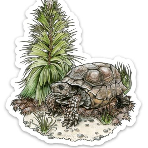 Gopher Tortoise Vinyl Sticker Etsy