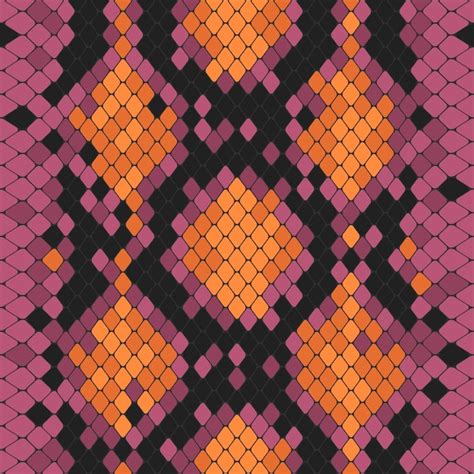 Seamless Pattern With Toxic Python Print Vector Premium Download