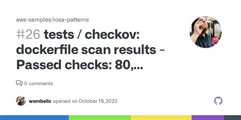 Tests Checkov Dockerfile Scan Results Passed Checks 80 Failed
