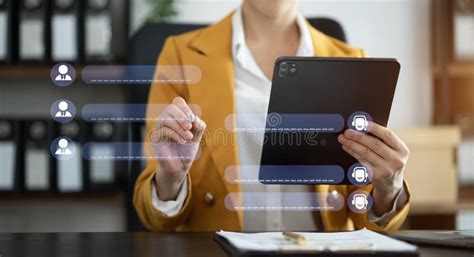 Woman Online Chatting With Ai Chat Bot On Tablet Artificial