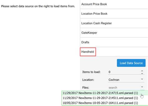 working with data sources panel
