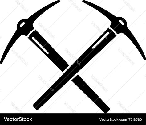 Mining Pickaxe Icon Royalty Free Vector Image Vectorstock