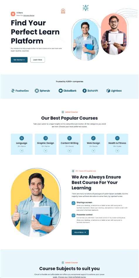 Educax Modern Lms Next Js Template For Education Artofit
