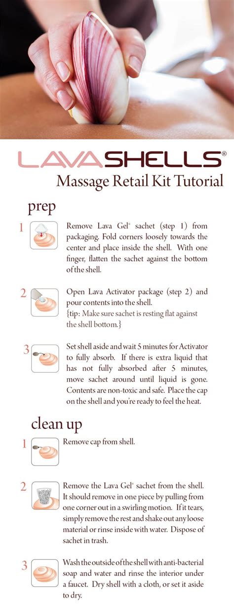 Lava Shell Massage Retail Kit Tutorial Lavashells Massage Massage