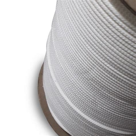 Piola De Poliester Blanca En Rollo Calibre 6 Mm Mexplast