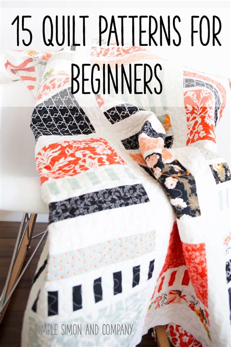 15 Quilt Patterns For Beginners Simple Simon And Company Bloglovin
