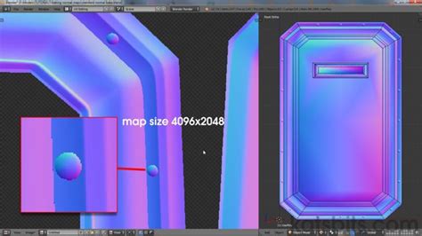 Bake Normal Maps From Meshes Using Blender Render Internal Blender Tutorial Normal Map Blender