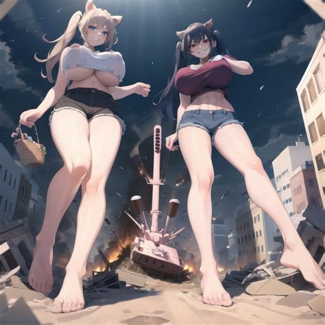 Playful Giantess Destroy City By Spdxr On Deviantart