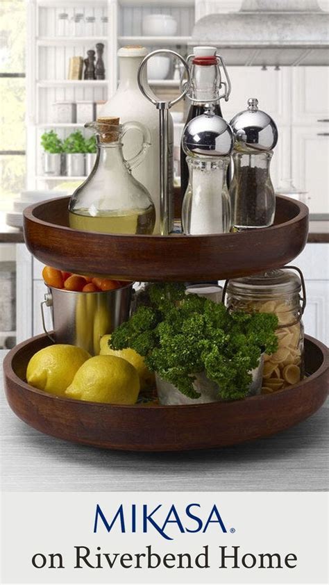Mikasa 5276723 Gourmet Basics By Lazy Susan Serving Tray With Dividers