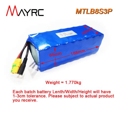 Mayrc 8s3p 10s3p 126ah 296v 37v Battery Pack And Charger For Efoil H