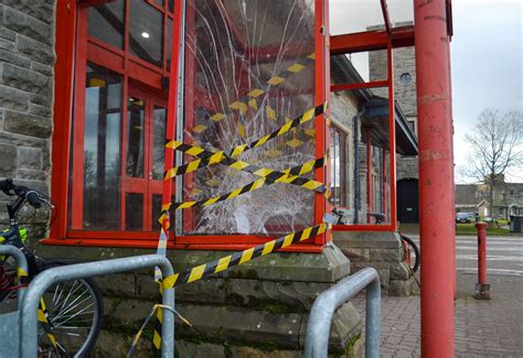 Window Pane Smashed At Elgin Library As Appeal For Information Launched