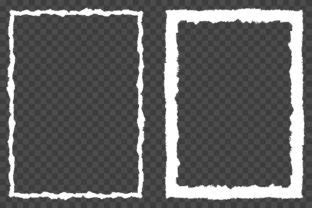 Ripped Paper Frames Png Ripped Border Graphic By Medelwardi