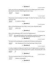 Doc Docx Question Out Of Points In The Course Lecture Presentation Which Of The