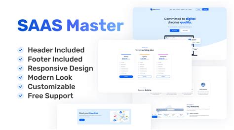 Saas Master Divi Landing Page Website Divi Layouts
