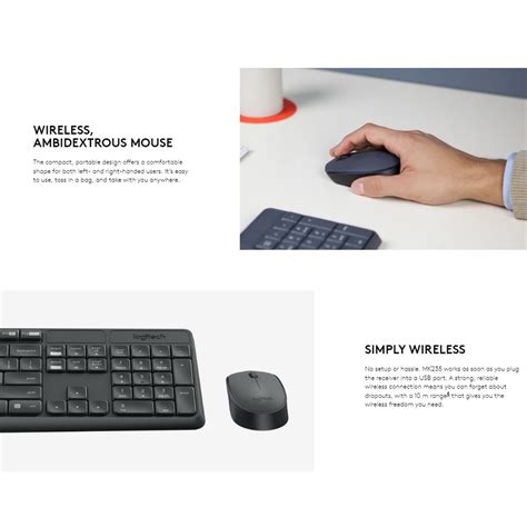 Logitech Mk235 Wireless Keyboard And Mouse Combo Shopee Malaysia