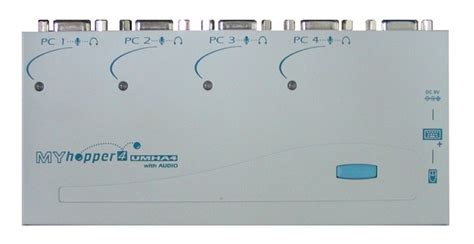 4 Ports Vga Kvm Switch With Two Way Audio Umha 4