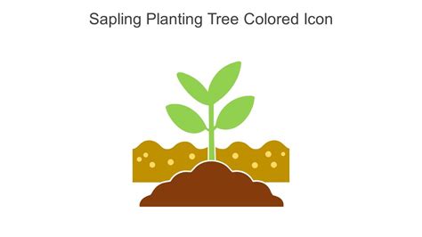 Sapling Planting Tree Colored Icon In Powerpoint Pptx Png And Editable