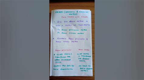 Ma3251 Statistics And Numerical Methods Two Marks With Answer Youtube