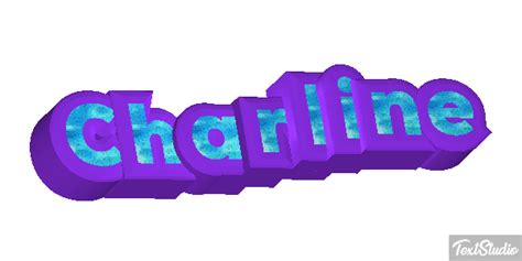 Charline Name Animated  Logo Designs