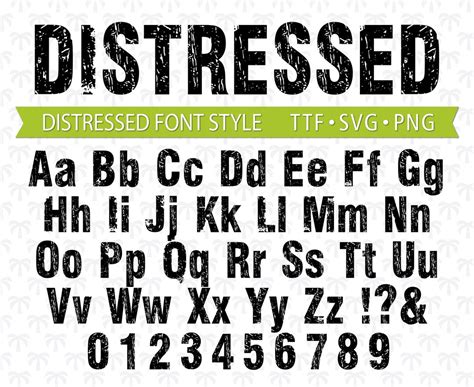 Distressed Font Grunge Font Distressed Letters Font Distressed Font For