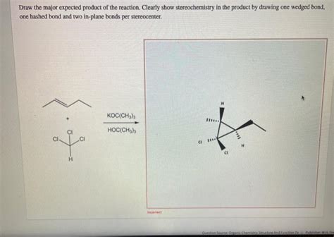 Solved Draw The Major Expected Product Of The Reaction