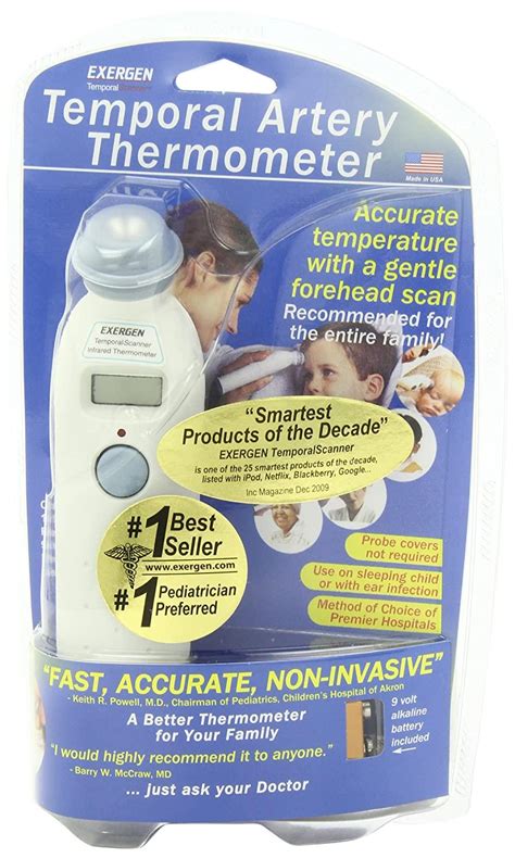 Exergen Temporal Scanner Thermometer Fast And Accurate Temperature Reading Buy Now With