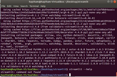 Command Not Found Using Streamlit Streamlit