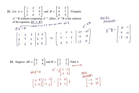 Finding A Missing Matrix Raskmath