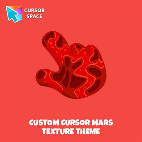 Cursor Custom Cursor Mars Texture Theme Pack Cursor Space