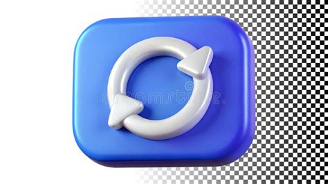 blue refresh sync icon update reload circular arrow cycle button png