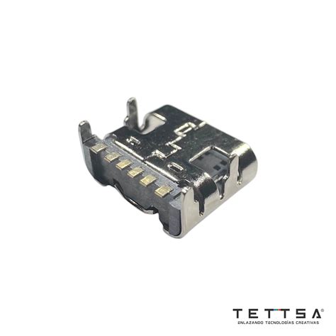 Conector Usb Hembra 6p Tipo C Smd 3a Tettsa Tienda