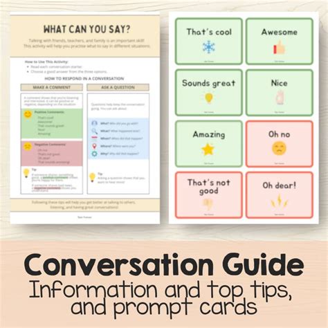 What Can You Say Conversation Skills Activity Tpt