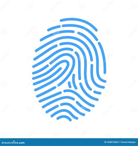 Verification Authentication Symbol Biometric Profile Concept Vector