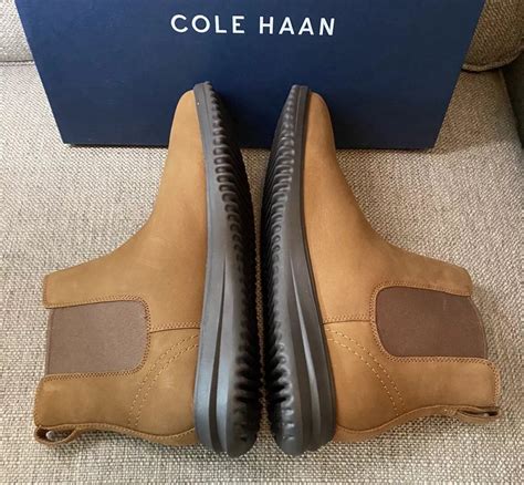 Cole Haan Grand Plus Chelsea Boots Brown Lumber Java C38789 Mens Size