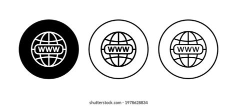 Web Icon Set Go Web Icon Stock Vector Royalty Free 1972232030