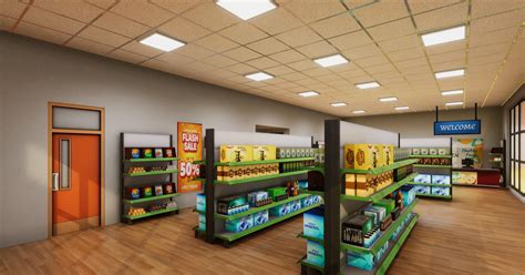 Grocery Store Environment Hq 3d Landscapes Unity Asset Store