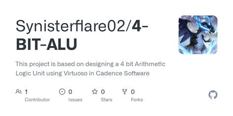 Github Synisterflare02 4 Bit Alu This Project Is Based On Designing A 4 Bit Arithmetic Logic