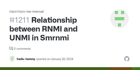 Relationship Between Rnmi And Unmi In Smrnmi · Issue 1211 · Riscv