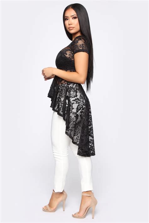 Belladona Lace Top Black Fashion Nova