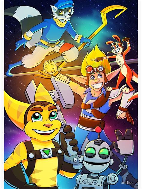 Playstation 2 Stars Sly Cooper Ratchet And Clank Jak And Daxter