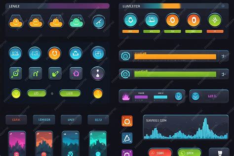 Game Levels Ui Kits Premium Ai Generated Image