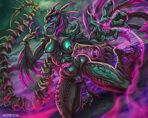 Rule 34 Anthro Avian Bird Breasts Corrupted Creepy Crown Dangerouslygooey English Text Female