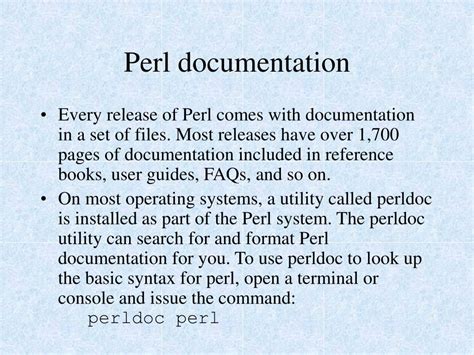 Ppt Introduction To Perl Programming Powerpoint Presentation Free
