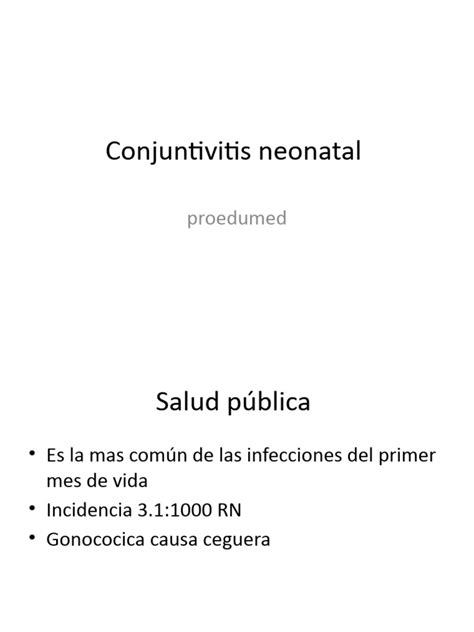 Conjuntivitis Neonatal Pdf