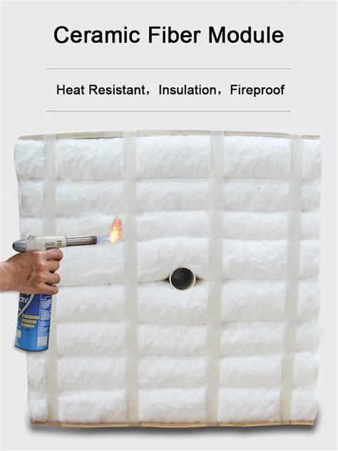 Ceramic Fiber Modules Thermal Insulation Ceramic Fiber Folding Blanket