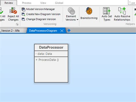 Model Versioning Software Ideas Modeler